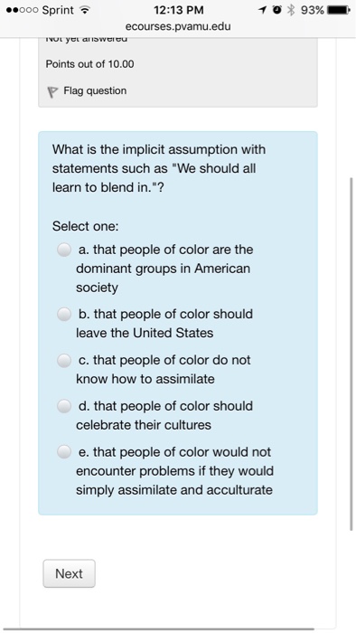 Solved What is the implicit assumption with statements such | Chegg.com