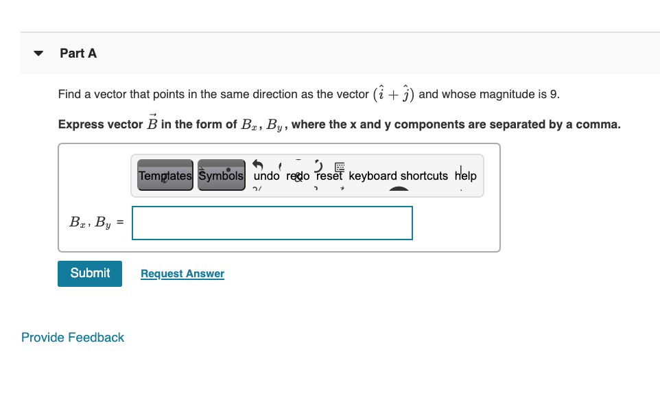 Solved Part A Find a vector that points in the same | Chegg.com