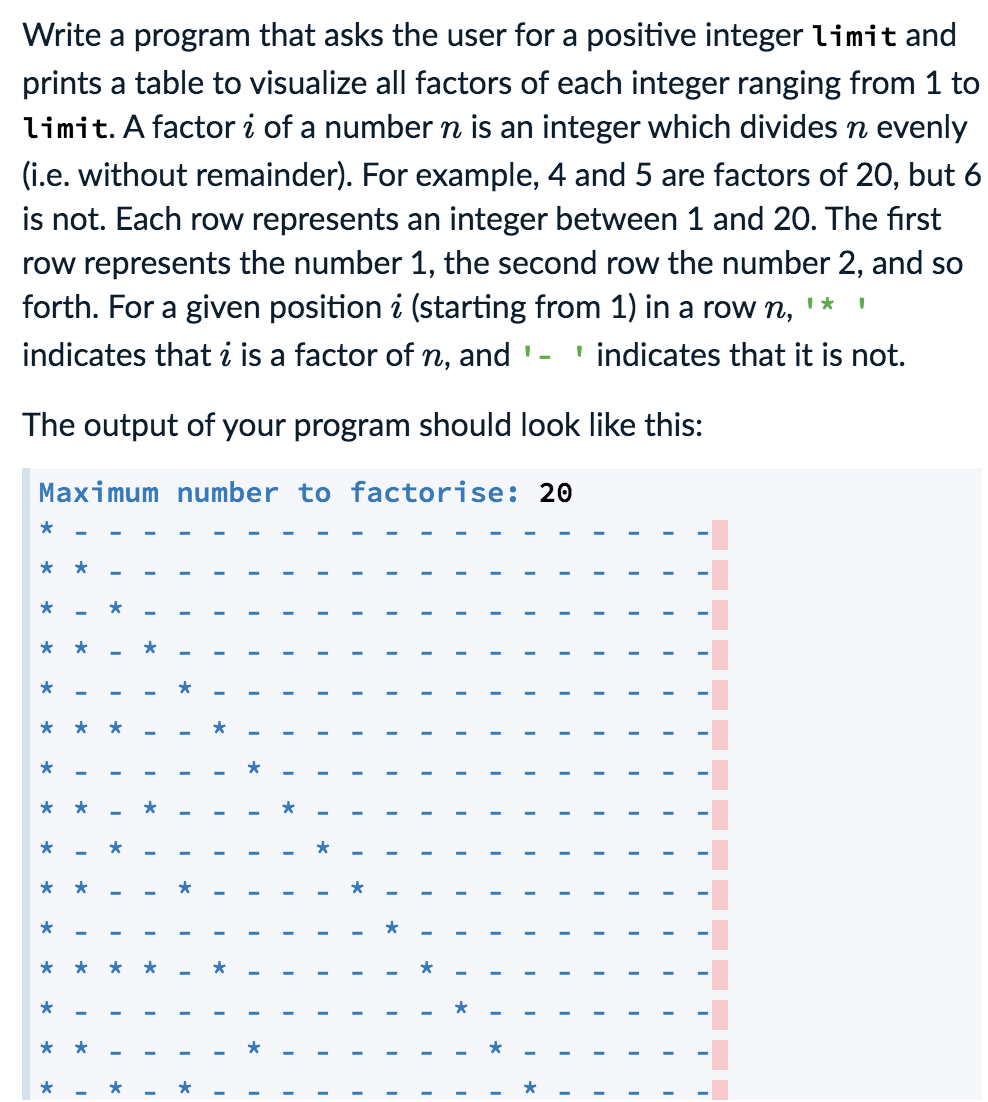 Solved Write a program that asks the user for a positive | Chegg.com