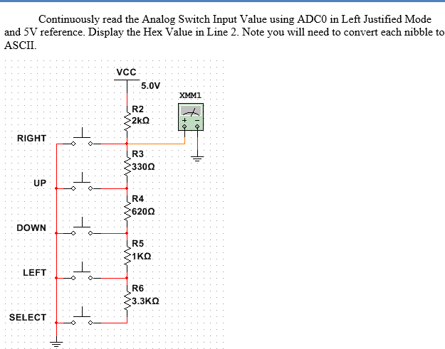 Solved Continuously read the Analog Switch Input Value using | Chegg.com