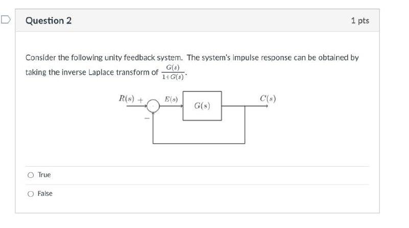 Solved Question 2 1 pts Consider the following unity | Chegg.com
