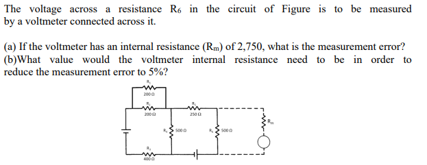 [Solved]: The voltage across a resistance R6 in the circui