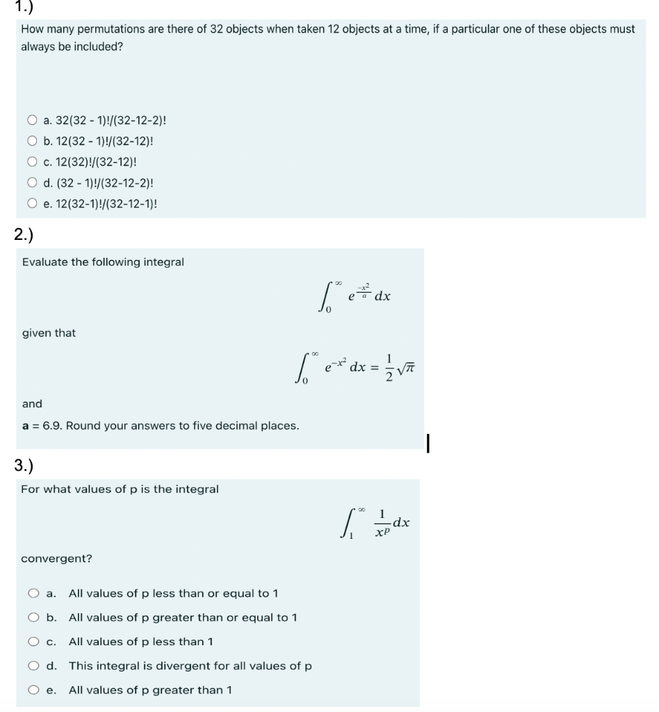 Solved How many permutations are there of 32 objects when | Chegg.com