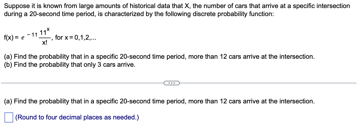 Solved Suppose it is known from large amounts of historical | Chegg.com