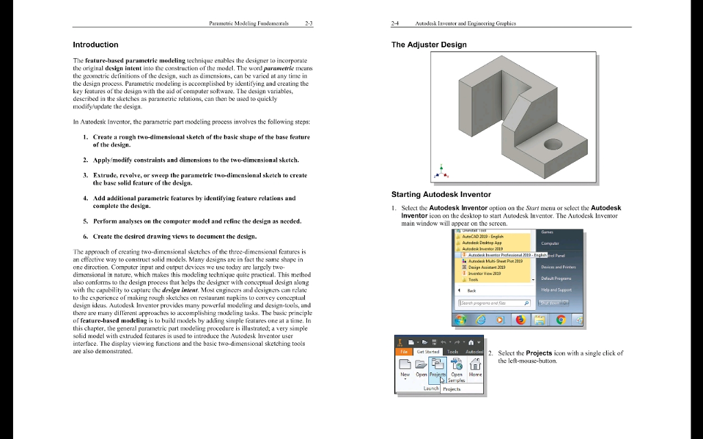 Using Autodesk Inventor, create the "Adjuster" part. | Chegg.com
