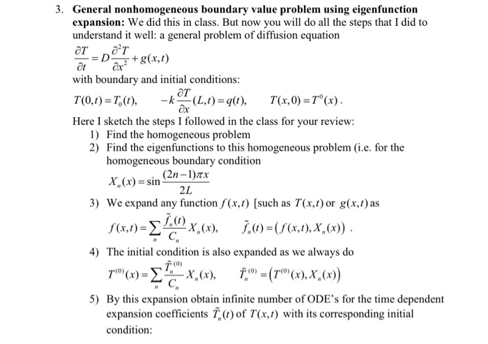3. General nonhomogeneous boundary value problem | Chegg.com