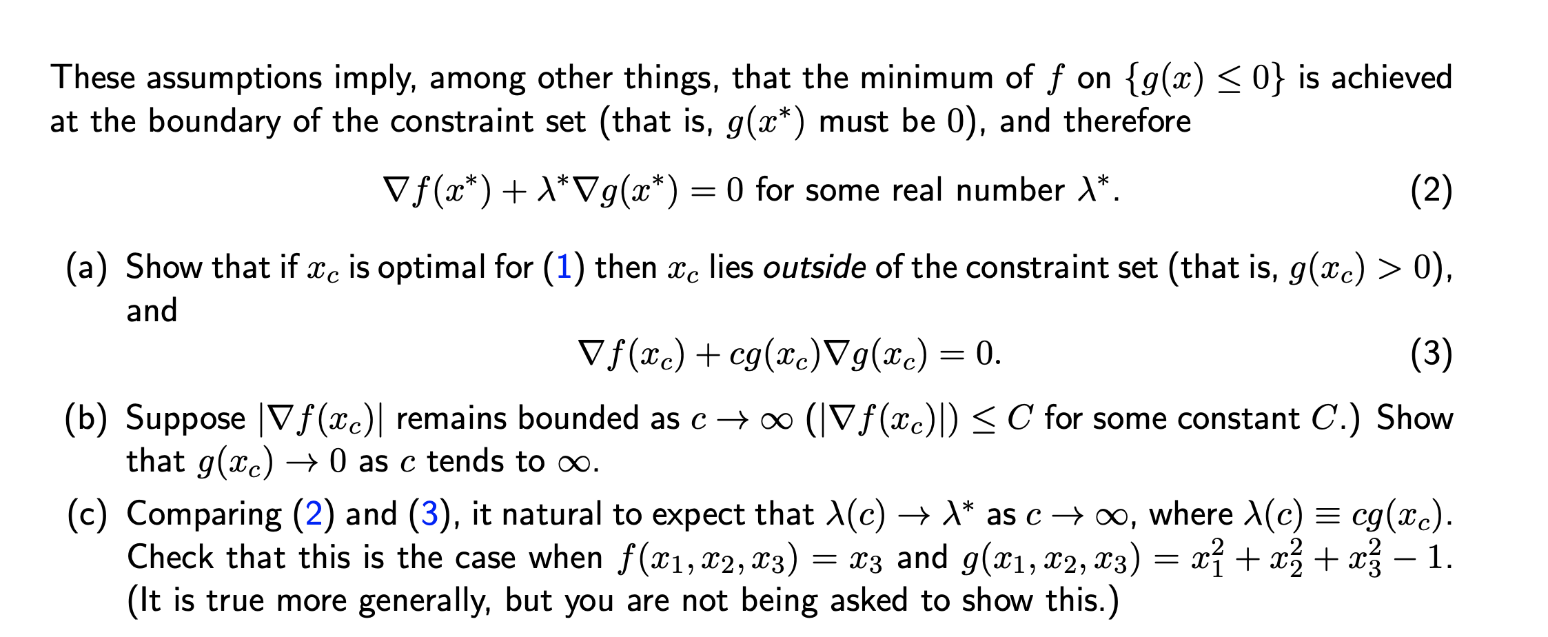 (Penalty method and Lagrange multipliers) Consider | Chegg.com