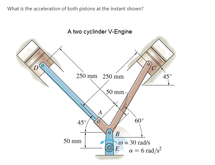 Solved What is the acceleration of both pistons at the | Chegg.com