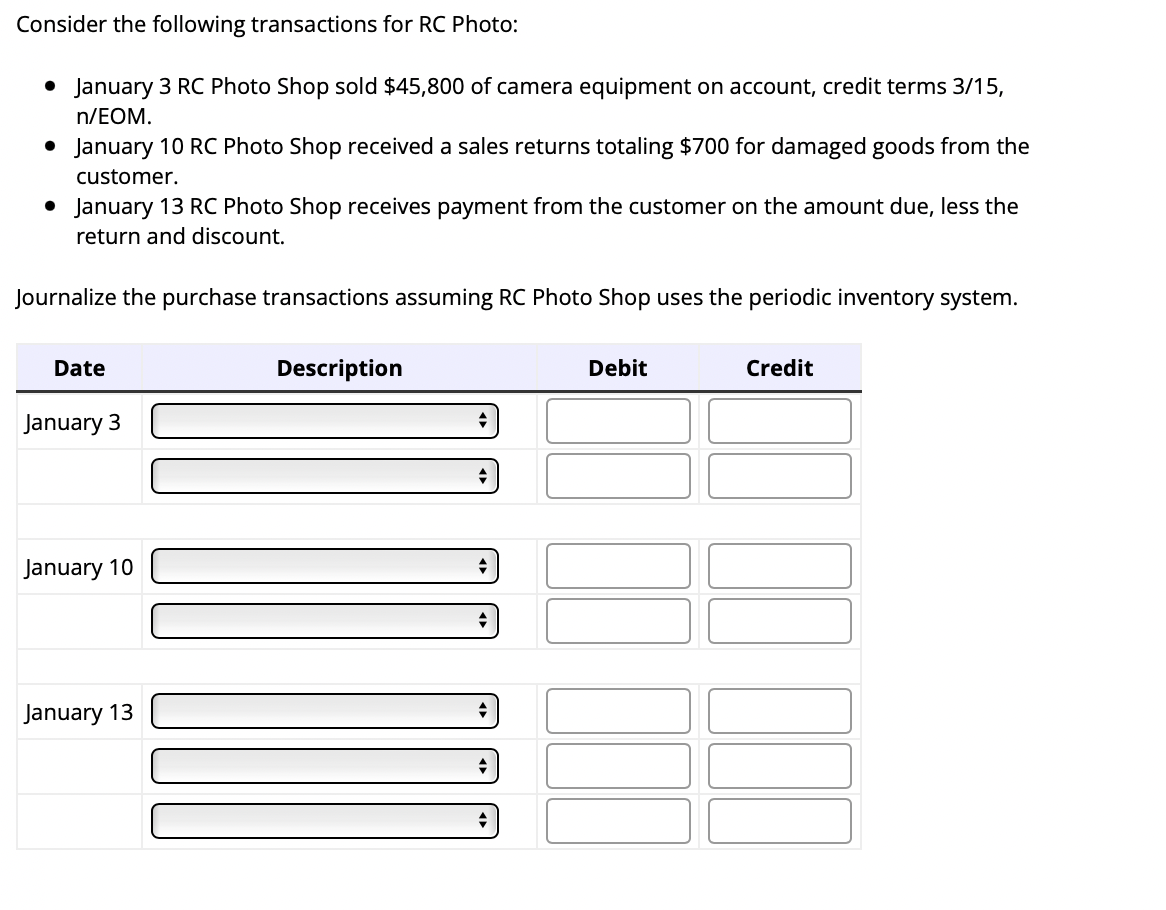 Solved Consider the following transactions for RC | Chegg.com