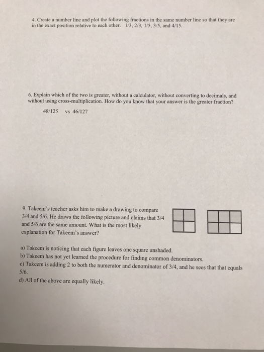 Solved 4. Create a number line and plot the following | Chegg.com