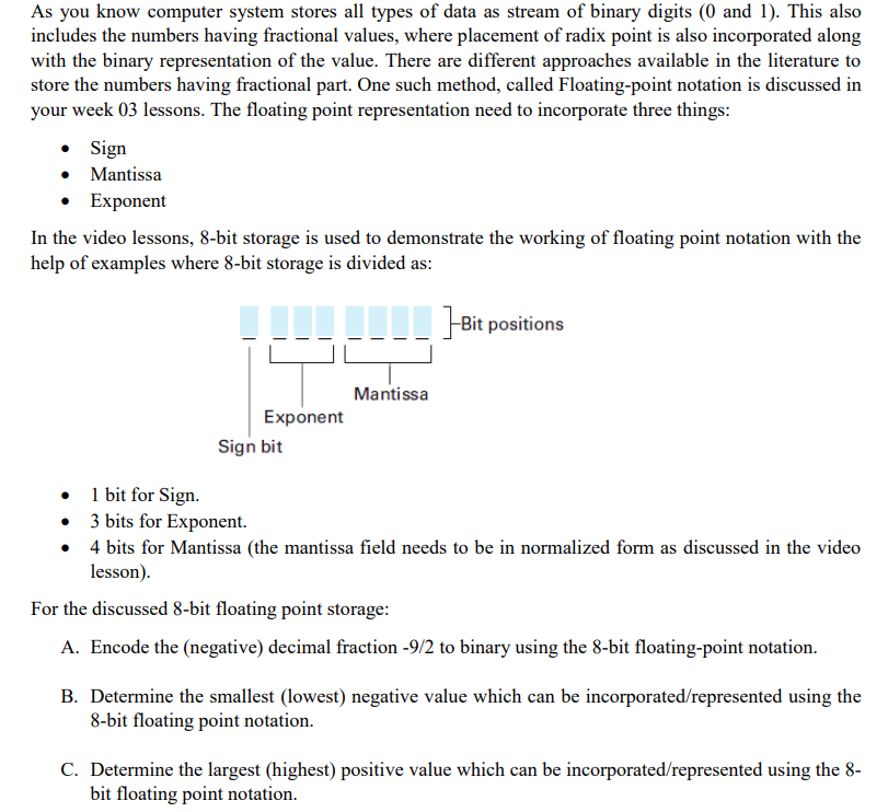 Solved As you know computer system stores all types of data | Chegg.com