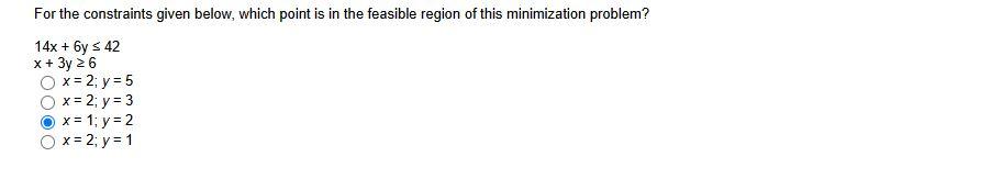 Solved For the constraints given below, which point is in | Chegg.com