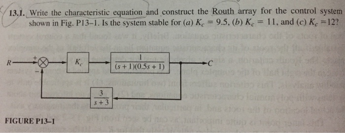Solved 131 Write The Characteristic Equation And Construct 