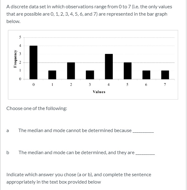 Solved A discrete data set in which observations range from | Chegg.com