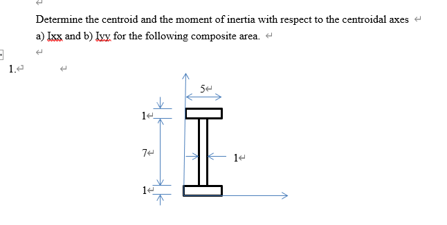 Solved Determine the centroid and the moment of inertia with | Chegg.com