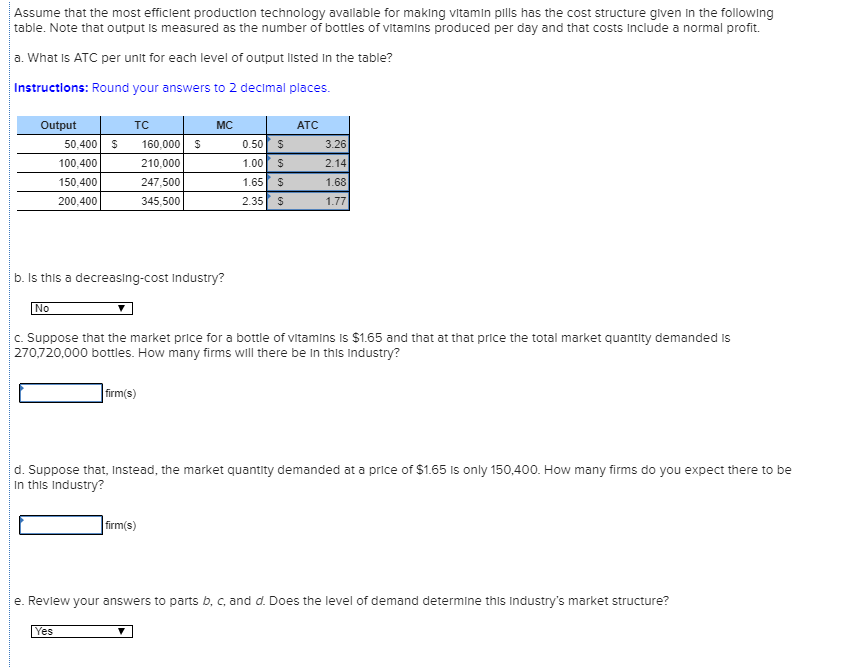 Solved Assume that the most efficient production technology | Chegg.com