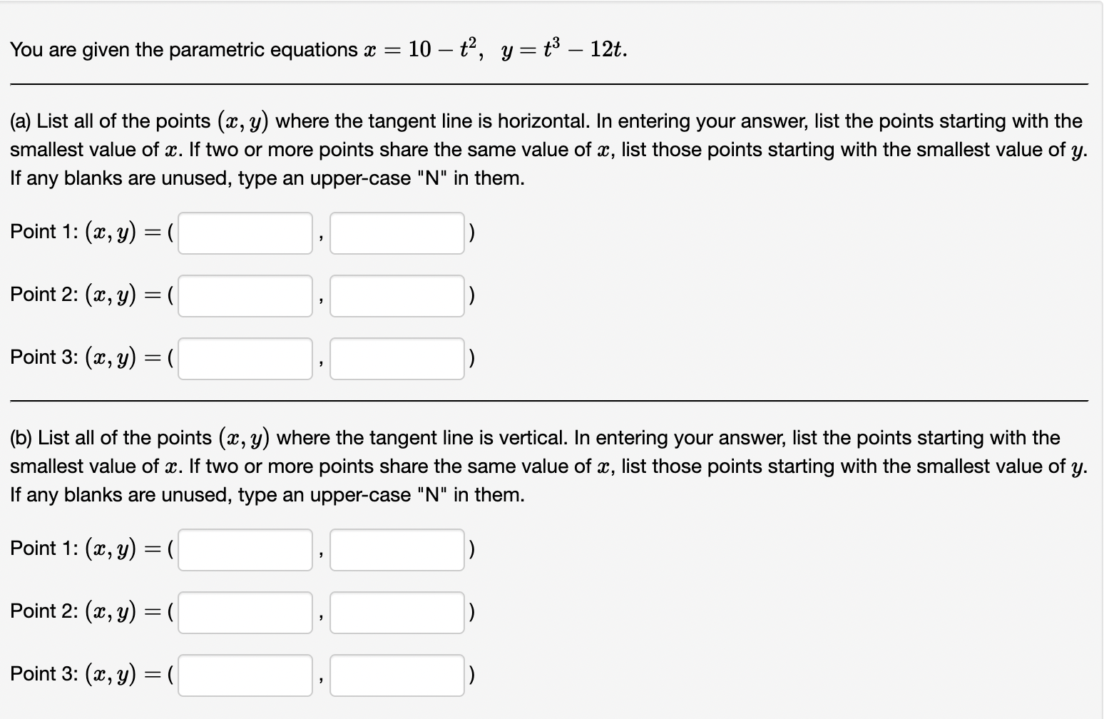 Solved You are given the parametric equations | Chegg.com