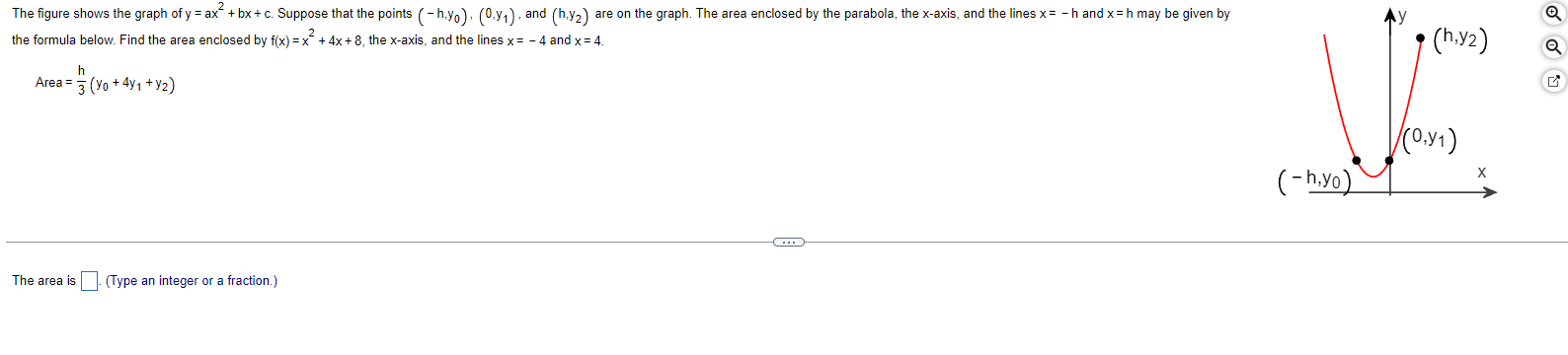 Solved the formula below. Find the area enclosed by | Chegg.com