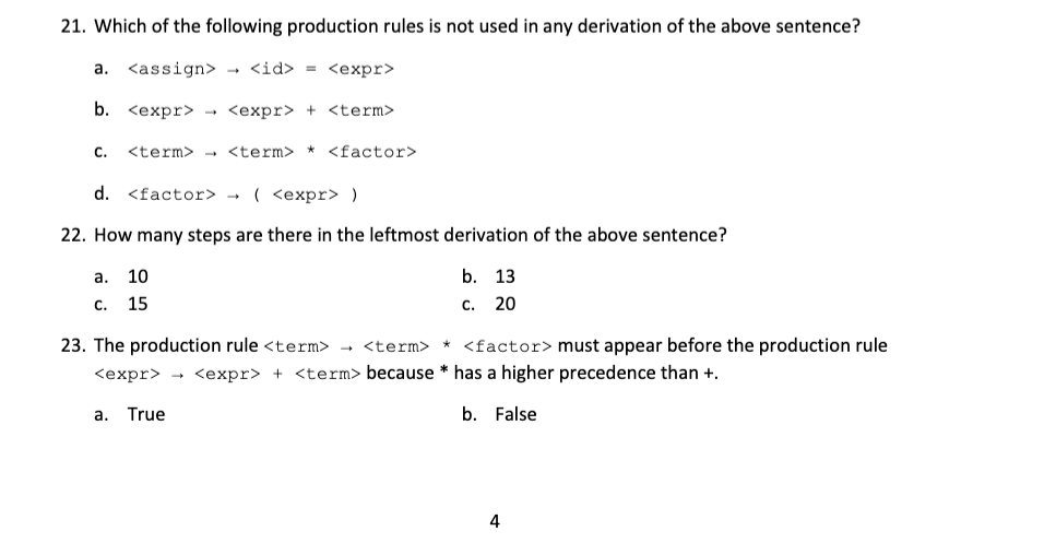 Solved Consider the following grammar, which is from Example | Chegg.com