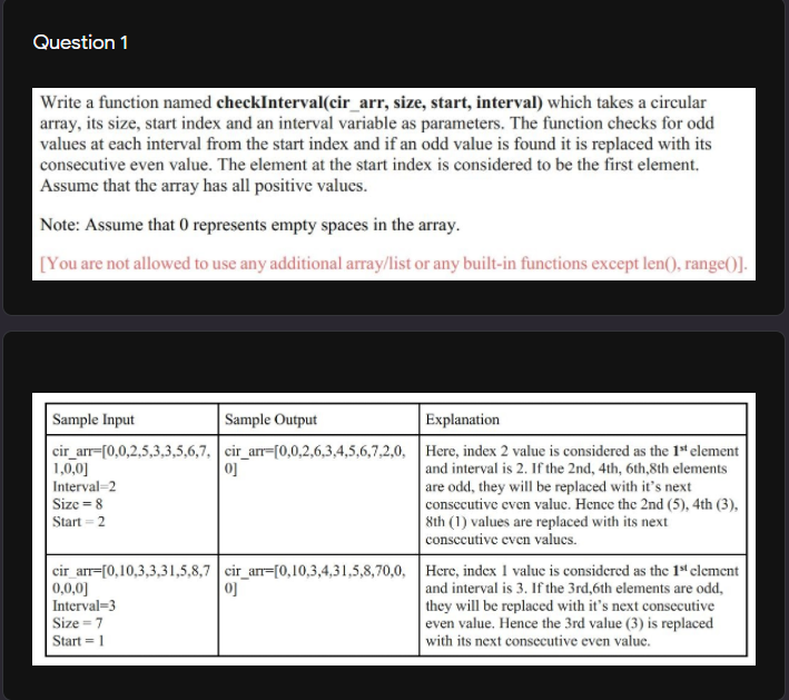 Solved Question 1 Write a function named | Chegg.com