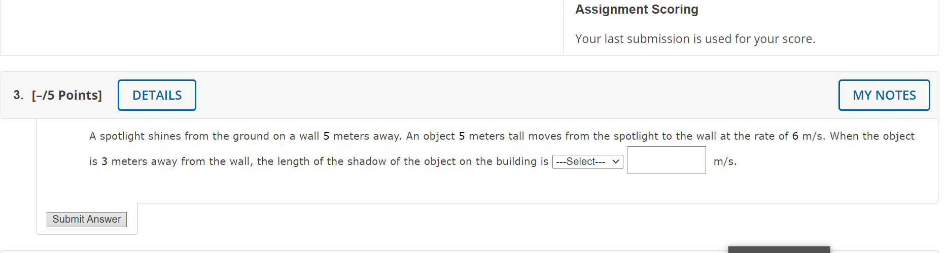 Solved Assignment Scoring Your last submission is used for | Chegg.com