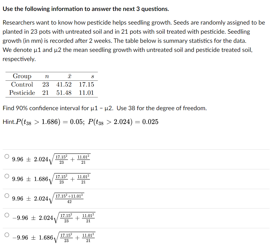 Solved Use the following information to answer the next 3 | Chegg.com