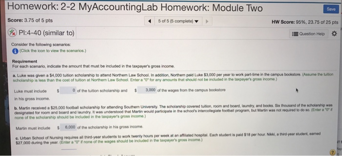 Solved Homework: 2-2 MyAccountingLab Homework: Module Two | Chegg.com