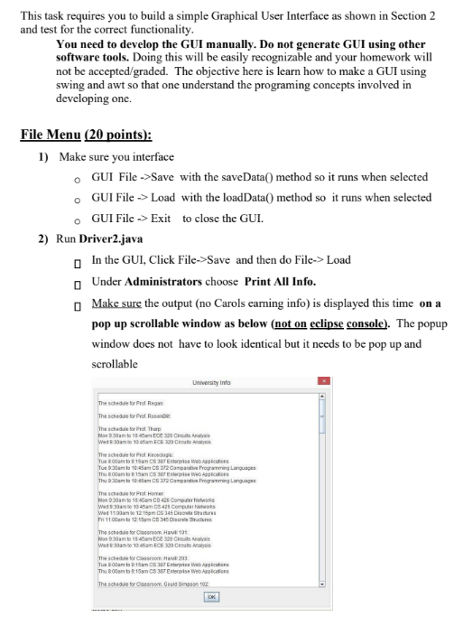 Solved The File menu items are as below. Their functionality | Chegg.com