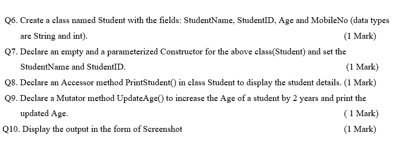 Solved The subject is Object Oriented Programming | Chegg.com
