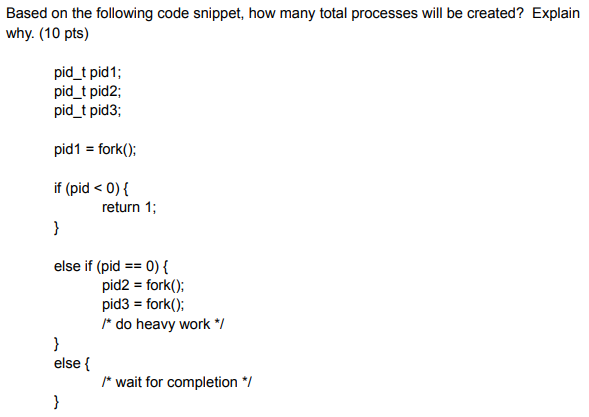 Solved ased on the following code snippet, how many total | Chegg.com