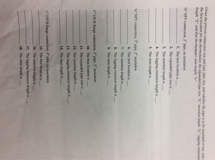 Activity 5-1-Instrument Connections Four piping or | Chegg.com