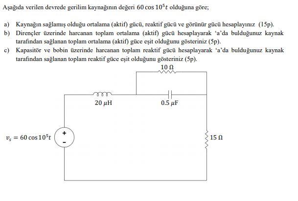 Solved a) Calculating average (active) power, reactive power | Chegg.com