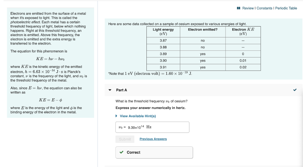 Solved II Review | Constants 1 Periodic Table Electrons are | Chegg.com