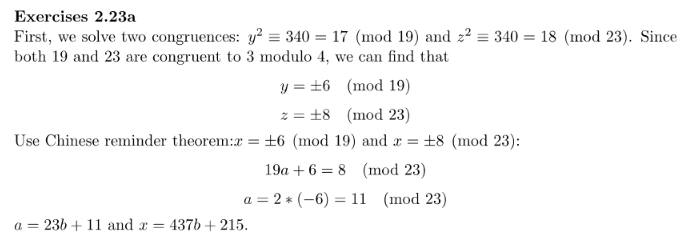 2.23. Use the method described in Sect. 2.8 .1 to | Chegg.com