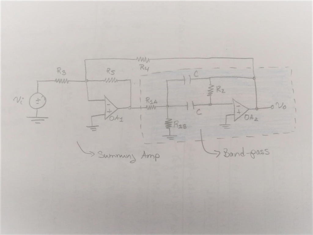 Solved The circuit Known as a Q multiplier, uses a summing | Chegg.com
