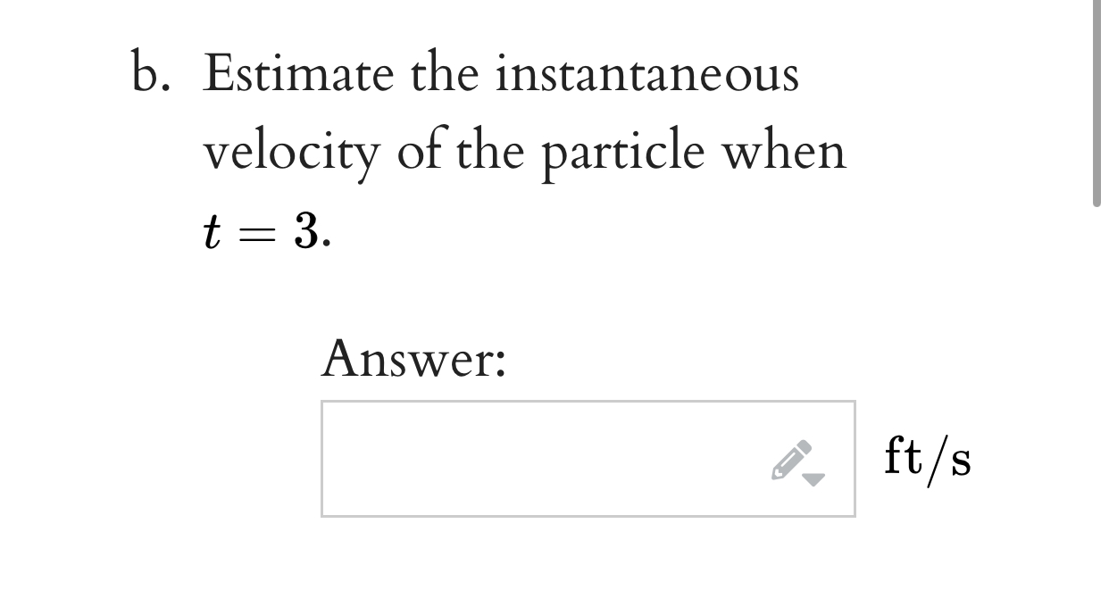Solved The displacement (in feet) of a certain particle | Chegg.com