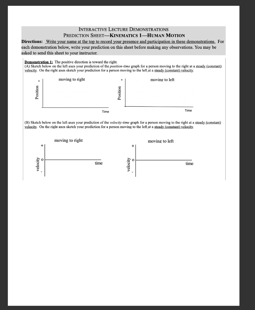 Solved INTERACTIVE LECTURE DEMONSTRATIONS PREDICTION | Chegg.com