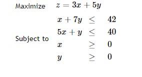 Solved What is the maximize for this solution and for x and | Chegg.com