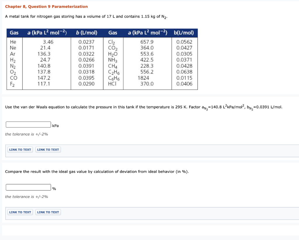 Solved Chapter 8, Question 9 Parameterization A metal tank | Chegg.com