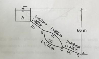 Solved In the chamber pipe system in the figure, pipe number | Chegg.com