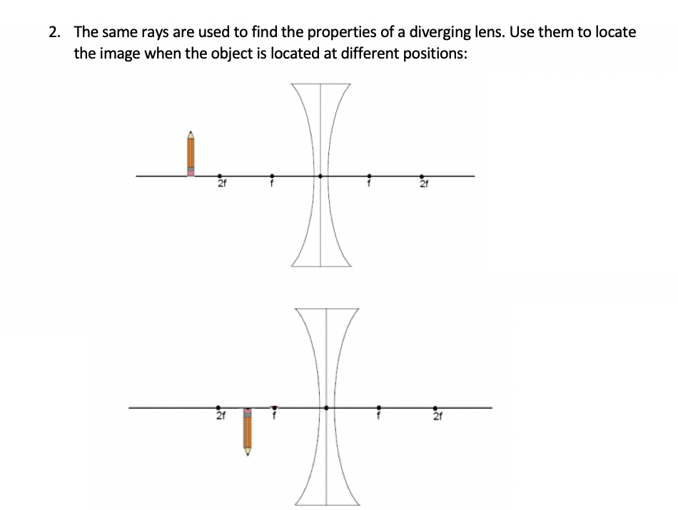 Solved 1. Using the principal rays find the position and | Chegg.com