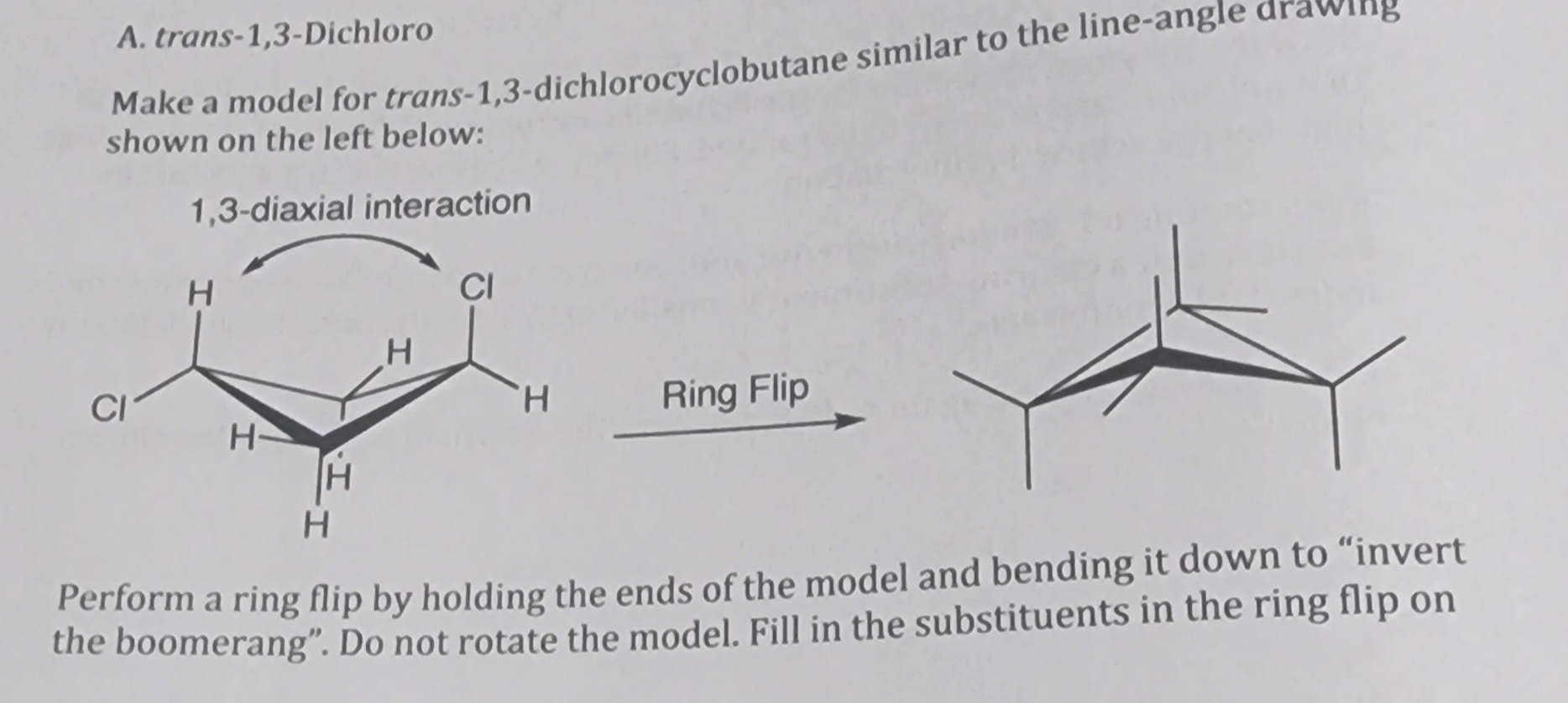 Solved Fill in thr blanks for the ring flip, | Chegg.com