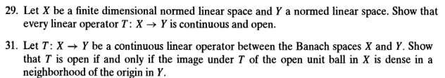 Solved 29. Let X be a finite dimensional normed linear space | Chegg.com