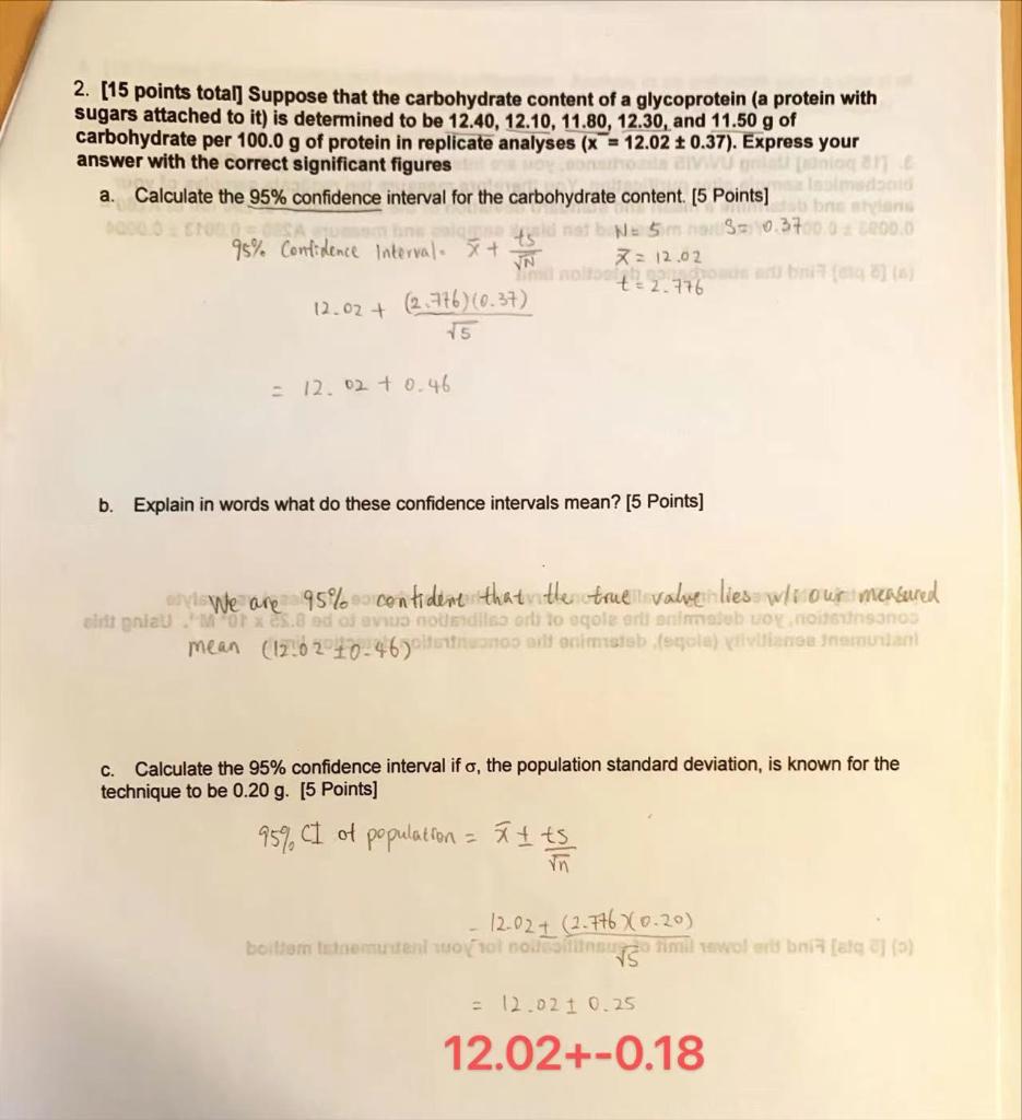Solved Please help me with question 2c, why is the correct | Chegg.com