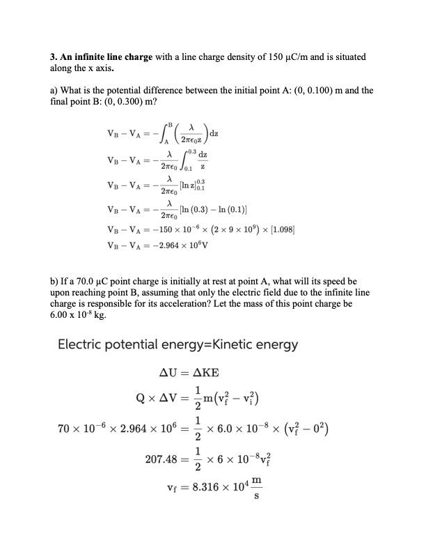 Solved Part D. c) If the point charge of 70.0 μC were | Chegg.com