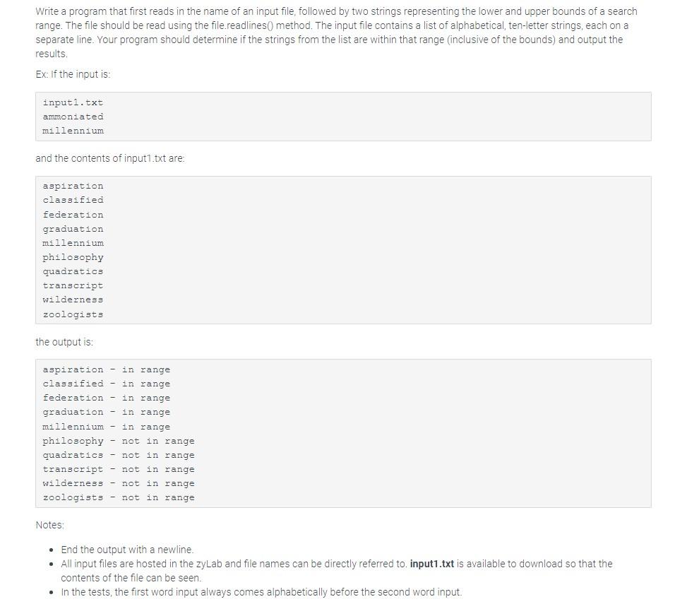Solved Write a program that first reads in the name of an | Chegg.com