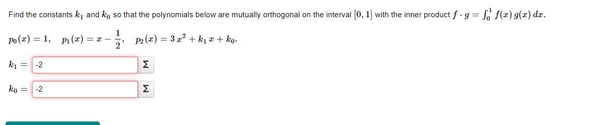 Solved Find the constants \\( k_{1} \\) and \\( k_{0} \\) so | Chegg.com