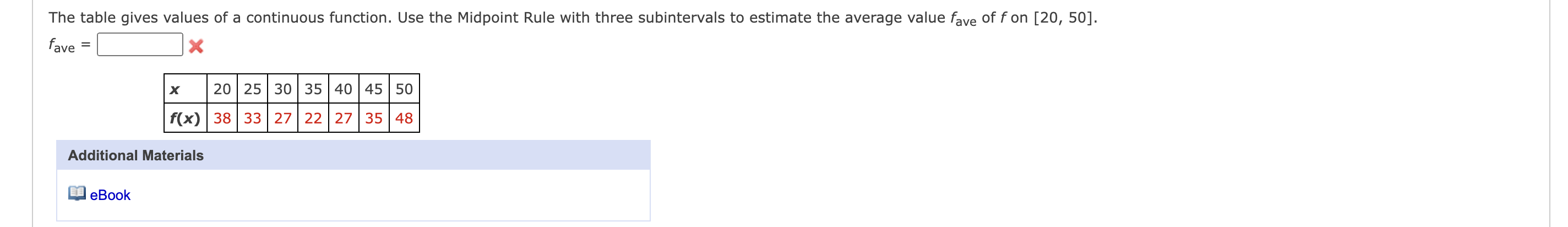 Solved The table gives values of a continuous function. Use | Chegg.com
