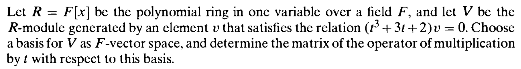 Solved Let R= F[x] be the polynomial ring in one variable | Chegg.com