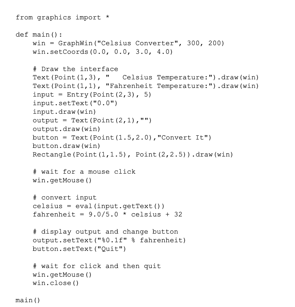 Solved Modify the “Celsius Converter” program | Chegg.com